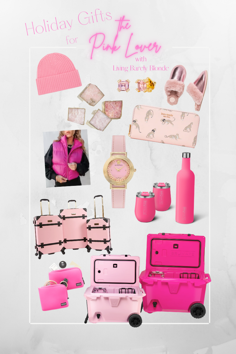 Holiday Gift Guide for the Pink Lover: 2022 Edition - Living Barely Blonde